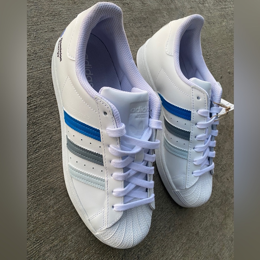 Mens Adidas Superstar Classic White Blue Old Dominion… - Gem